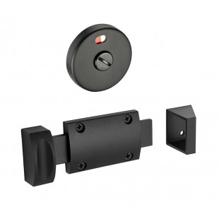 Modern Matte Black Slide Indicator Bolt With Keep Cubicle King UK